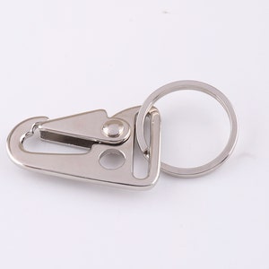 Key Fob,spring Hook Snap Clasp With Key Ring Carabiner Key Fob, Keyring ...