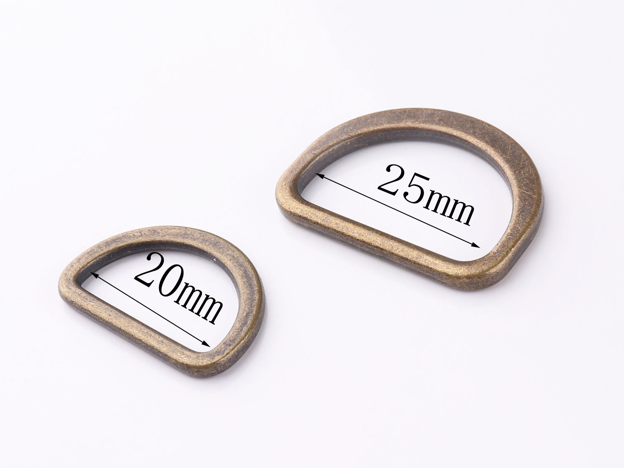 Flat D-ring Bronze D-ring Buckles Purse D Rings Purse Strap Hook D ...