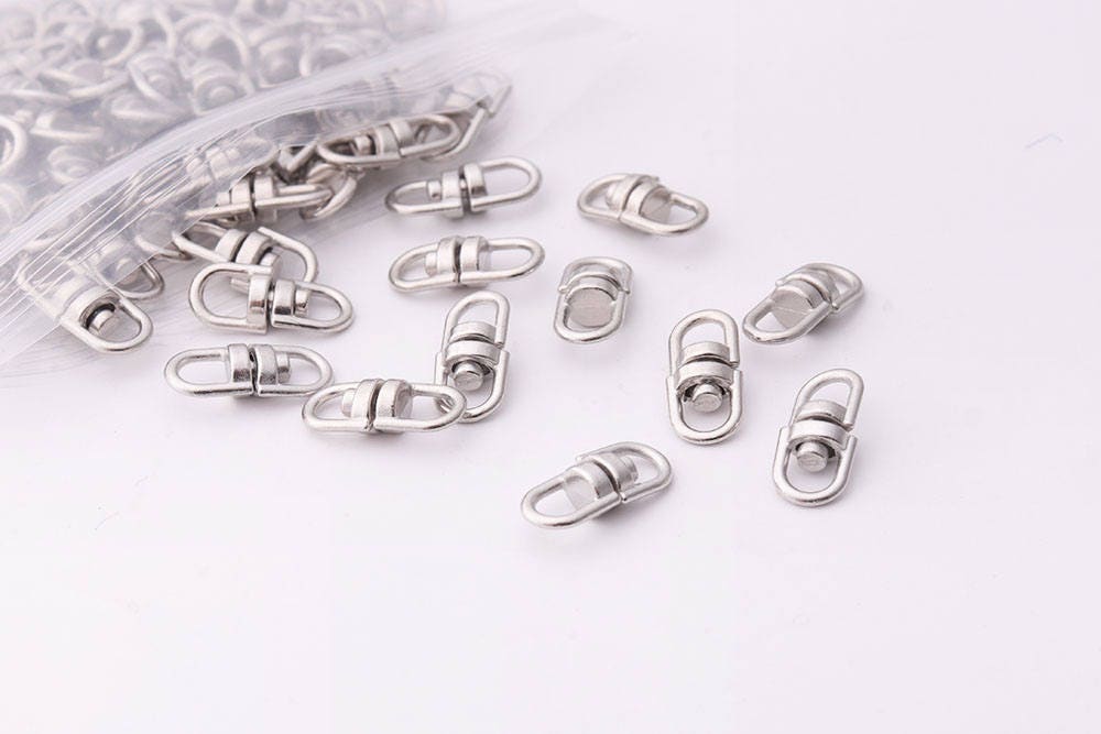 14mm 16mm Silver Swivel Connectors Metal Swivel Key Ring | Etsy