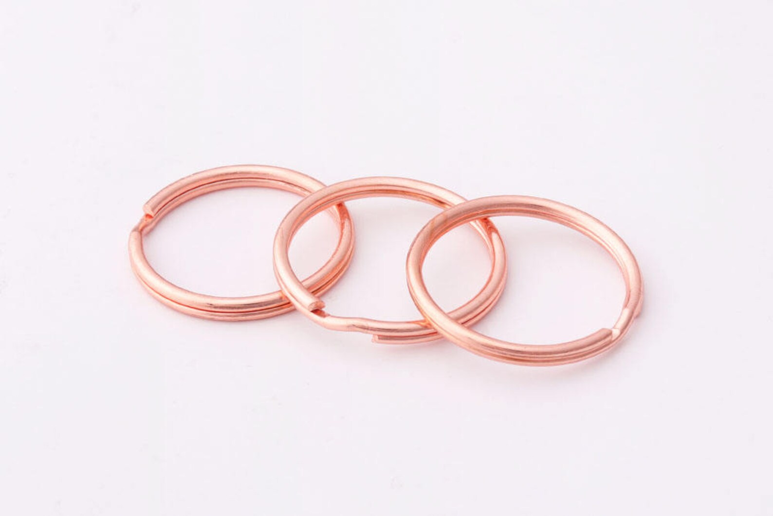 Sale 50pcs 25mm Rose Gold Split Keyrings Key Fob Keyring Key - Etsy