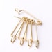 50pcs Gold Safety Pins 25mm X 5mm Safety Pin Small Pins Pin Stitching ...