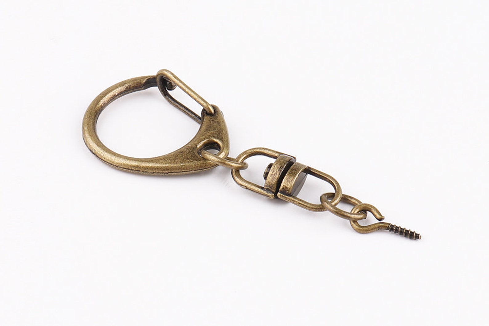 10pcs Bronze Key Chain Clasp Push Gate Snap Hooks Lanyard - Etsy