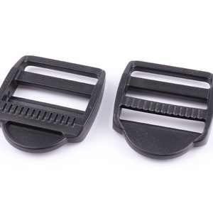 Plastic Slide Adjusters 1"1/4"(31mm) Strap Slide Tri Glide Slide Buckle ...