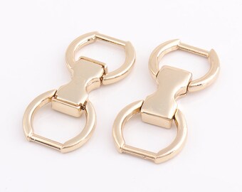 30pcs Swivel Ring Gold Plated Connectors, Swivel Connectors Clasps for ...