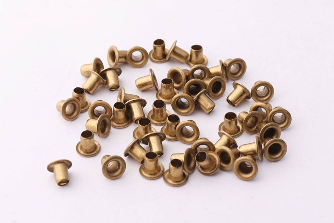 200pcs 4mm Eyelets Gold Grommets Round Eyelets Small Eyelets Tiny ...