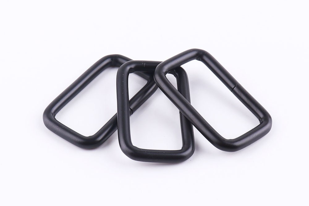 6pcs Black Rectangular ring 11/4inch32mm strap | Etsy
