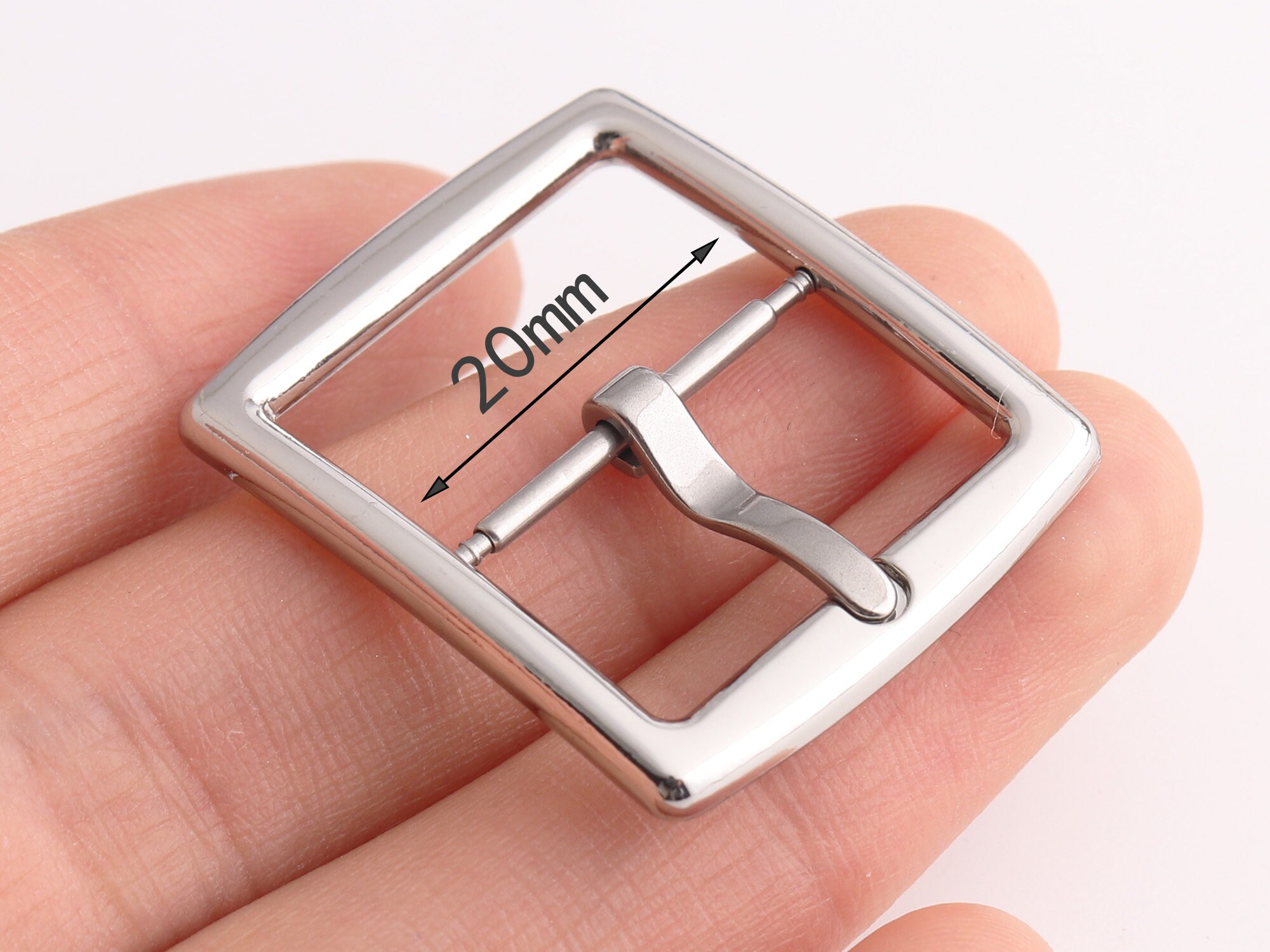 Silver Slider Adjustable Buckle Pin Buckle Strap Adjuster Belt Buckle ...