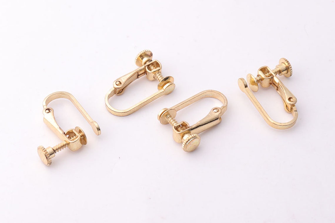 6pairs Gold Screw Clip on Earring Screw Back Clip Earring Clip - Etsy