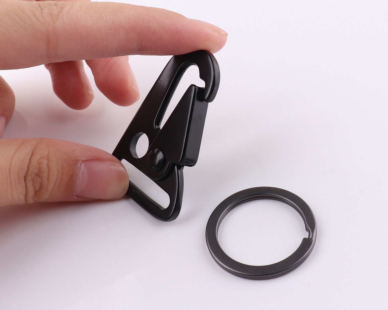 Key Fobspring Hook Snap Clasp With Key Ring Carabiner Key | Etsy