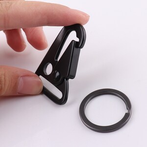 Key Fob,spring Hook Snap Clasp With Key Ring Carabiner Key Fob, Keyring ...