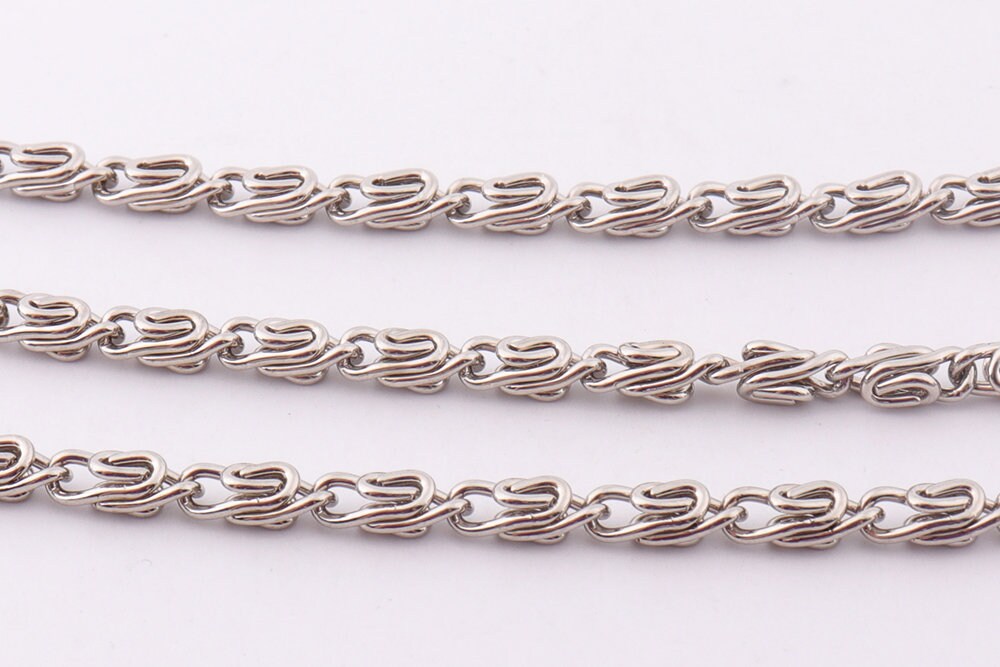 Twisted chains 4mmw silver chain bulk Chain Twist chain | Etsy