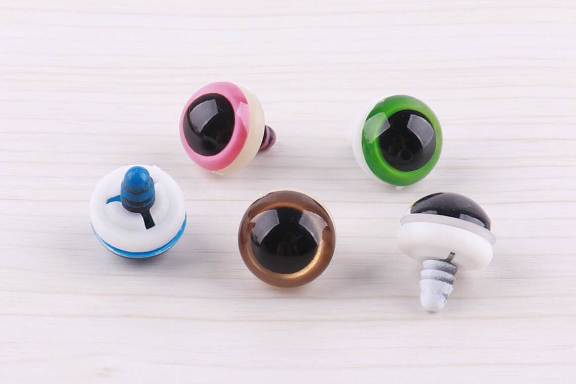 5pair 15mm Colorful Plastic Eyes With Washer Safety Eyes | Etsy