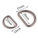 Mini D Rings Strap Ring Purse Rings FLAT Connector Rings D Shaped ...