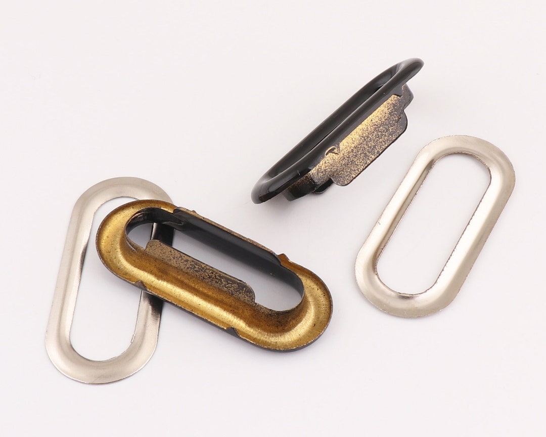 Oval Eyelet Grommets With Washer 1 Inch ( Inner)black Metal Eyelets for ...