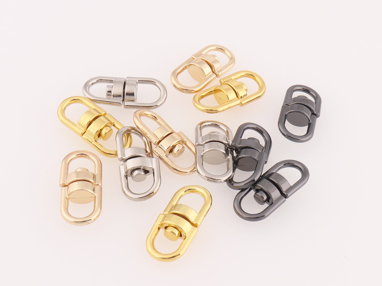 Swivel Connectors Double Loops Connectors Clasps for Key | Etsy