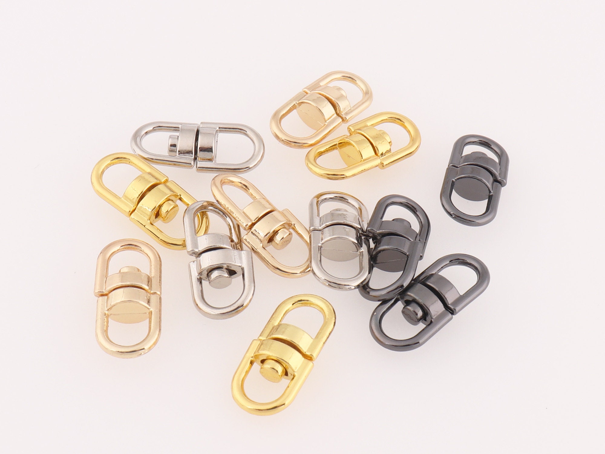 Swivel Connectors Double Loops Connectors Clasps for Key | Etsy