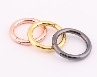 6pcs Spring Gate Ring Rose Gold O-rings Spring Ring Clasp Push | Etsy