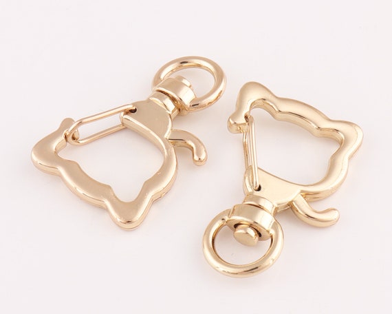 Swivel Snap Claspspring Cat Headtrigger Hook for Key Chain | Etsy
