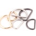 Mini D Rings Strap Ring Purse Rings FLAT Connector Rings D Shaped ...