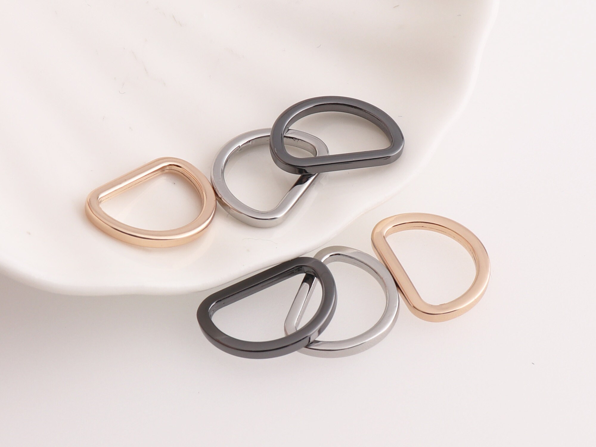 D-Rings Strap D Rings Tiny D-Ring Findings Flat D Ring Buckle | Etsy