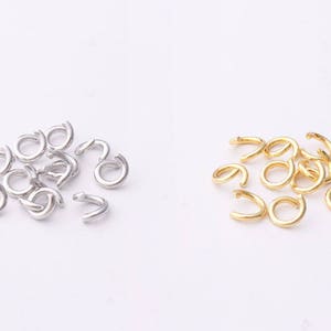 100pcs Open Jump Rings Split Jump Rings Ring Connector Jump Rings Split ...