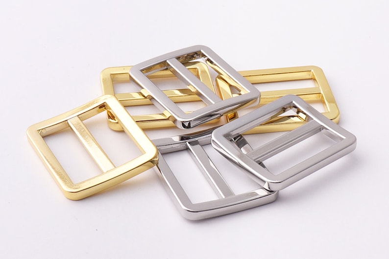 1" Inch (25mm) Adjuster Buckle Gold Silver Adjustable Slide Buckle ...