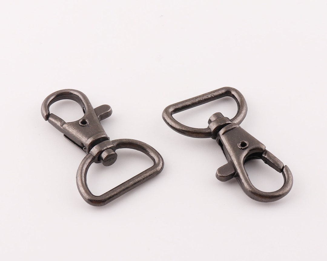 8pcs Gunmetal Swivel Snap Hook Swivel Clasps Metal Clasp Purse Hook Key ...