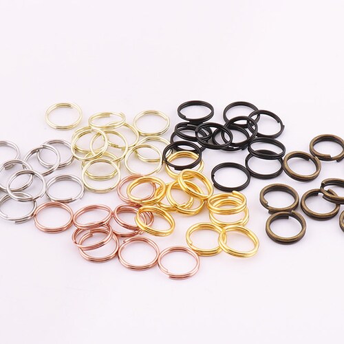 100pcs Jump Rings 10mm Double Loops Bulk Jump Ring Split Ring - Etsy