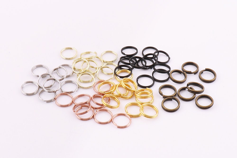 100pcs Jump Rings 10mm Double Loops Bulk Jump ring Split ring | Etsy