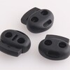 Plastic Cord Lock Spring Rope Buckle Paracord Lock Oval Double Barrel ...
