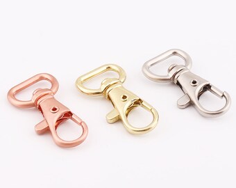 10/30/50/100pcs Mixed Color Heart Shaped Key Clasp, Heart Swivel Snap ...