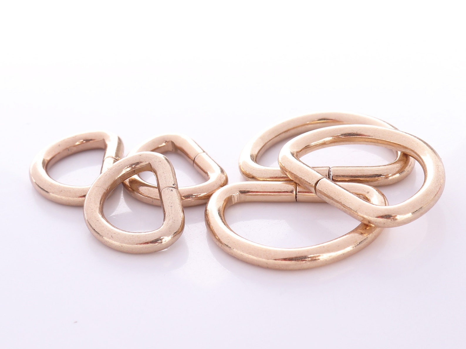 D rings Seamed D rings Buckle Iron Wire Loop Rings Purse | Etsy