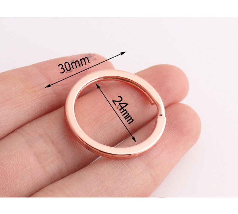 Split Key Ring Split Rings Keychain Key Rings Flat Keyrings - Etsy