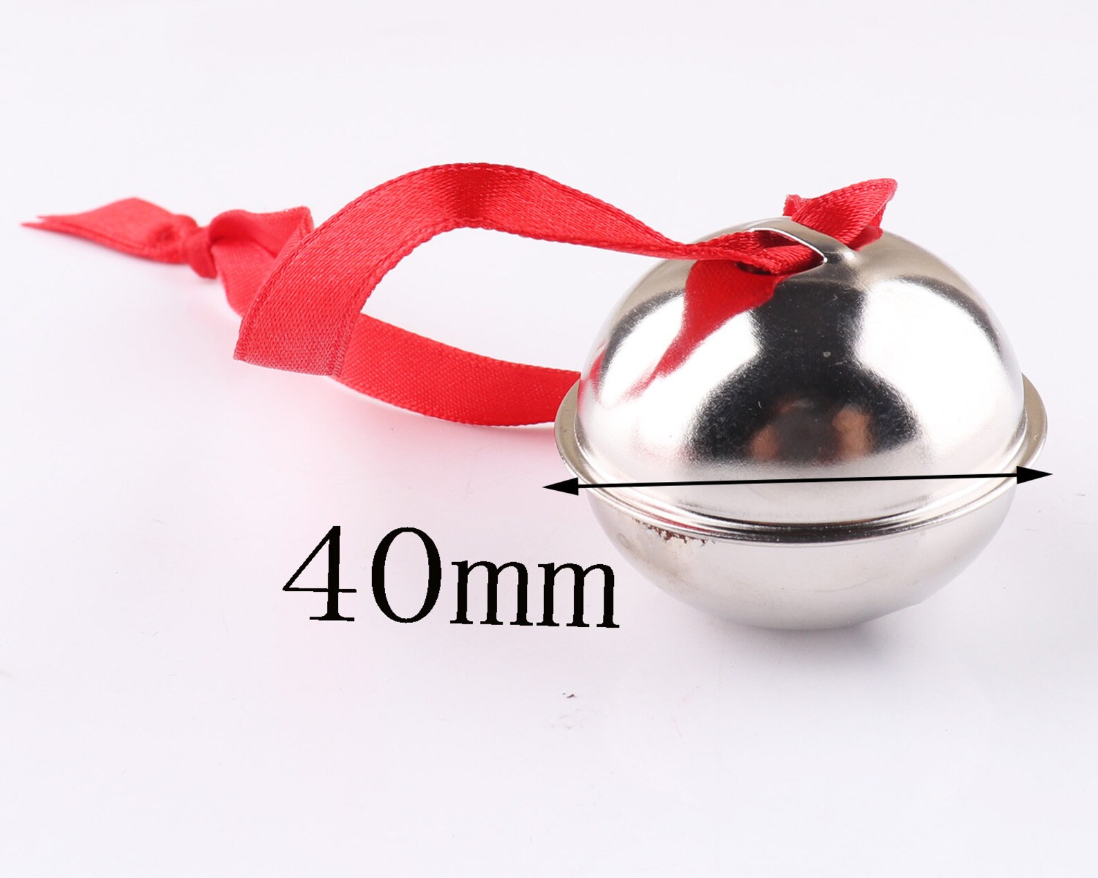 Jingle Bells Big Silver Bells Sleigh Bells With Ribbon - Etsy
