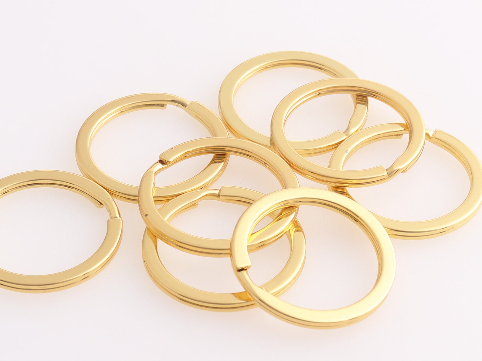 Key Ring Split Key Rings Keychain Key Rings Flat Keyrings Jump | Etsy