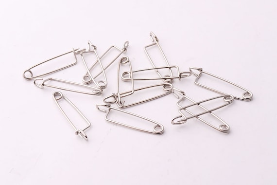50pcs Silver Safety Pins 25mm X 5mm Safety Pin Small Pins Pin - Etsy