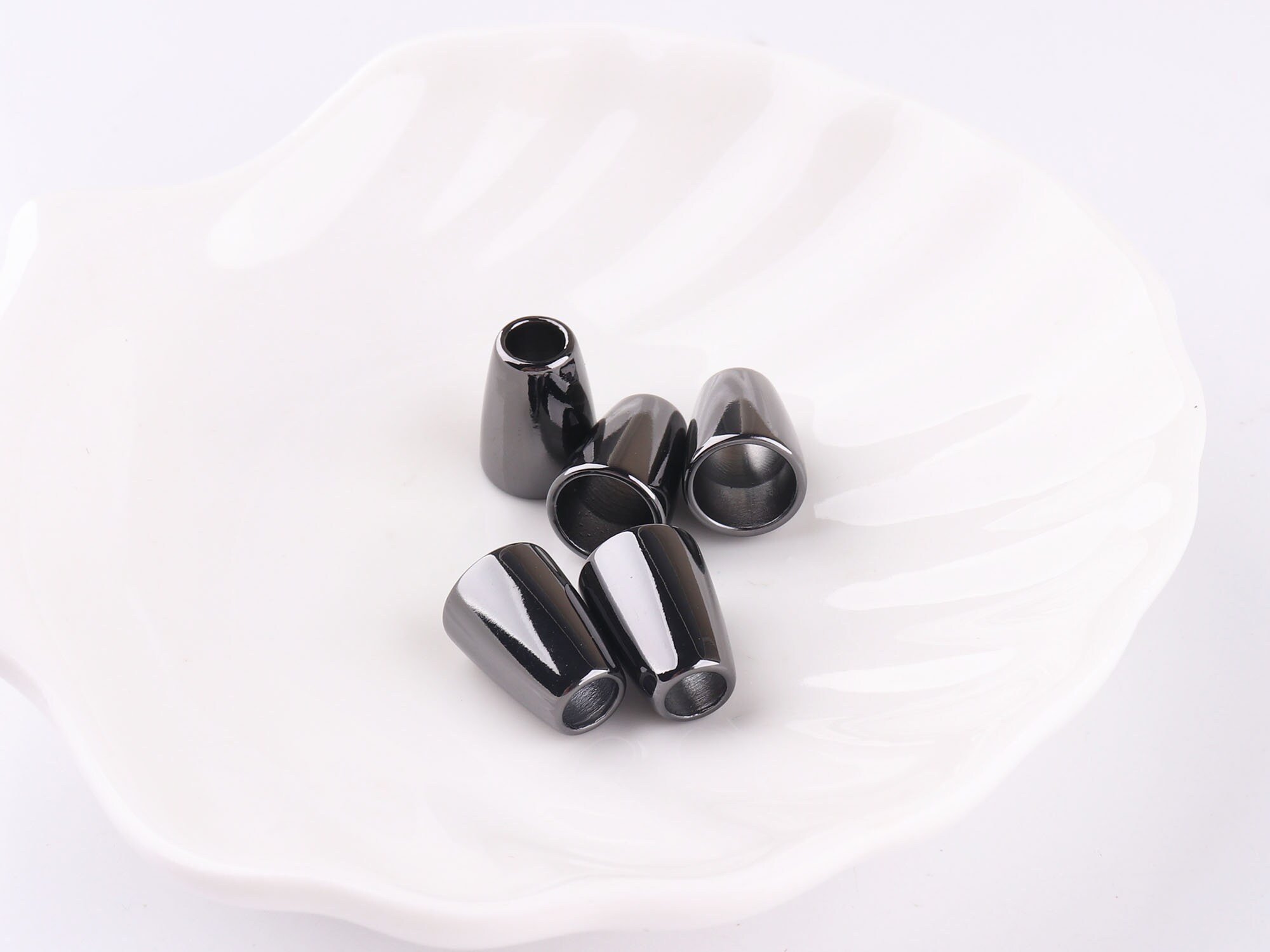 Gunmetal End Caps Cone Caps Bead End Cap Tassel Cap Cord Ends Metal ...