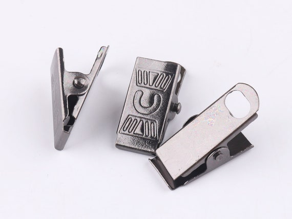 Badge Clips Clips Spring Clips Name Badge Clips Metal Clips ID Badge Clips Gunmetal 20pcs Etsy UK