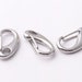 3117mm Spring Clasp Silver Spring Hook Clasp Push Gate Hook Carabiner ...