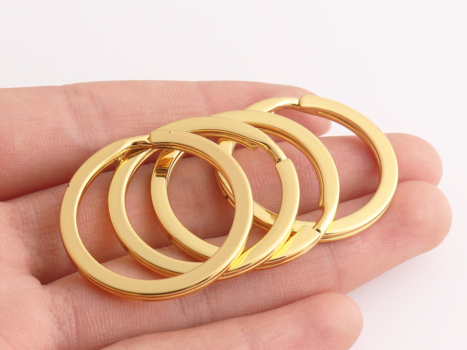 Key Ring Split Key Rings Keychain Key Rings Flat Keyrings Jump | Etsy