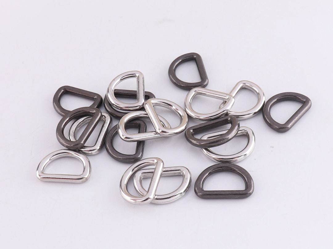 Mini D Rings Silver D Rings Buckle 3/8"(9mm) Small D Ring Metal D-rings ...