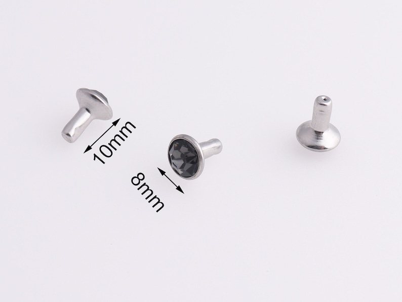 Rhinestone Rivets Rapid Rivet Studs Rivets Supplies Biker - Etsy