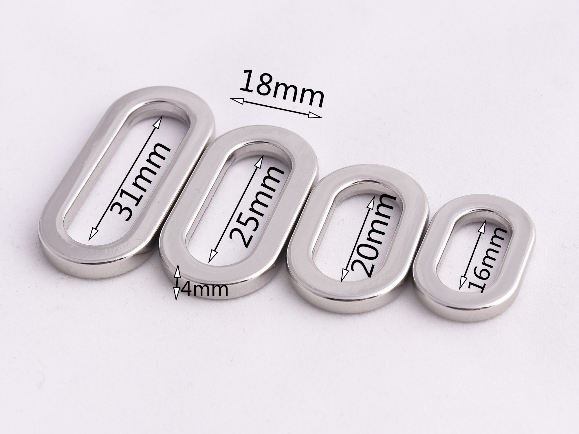 Oval O Rings Purse Rings/loops Flat O Rings Oval Buckle Strap - Etsy