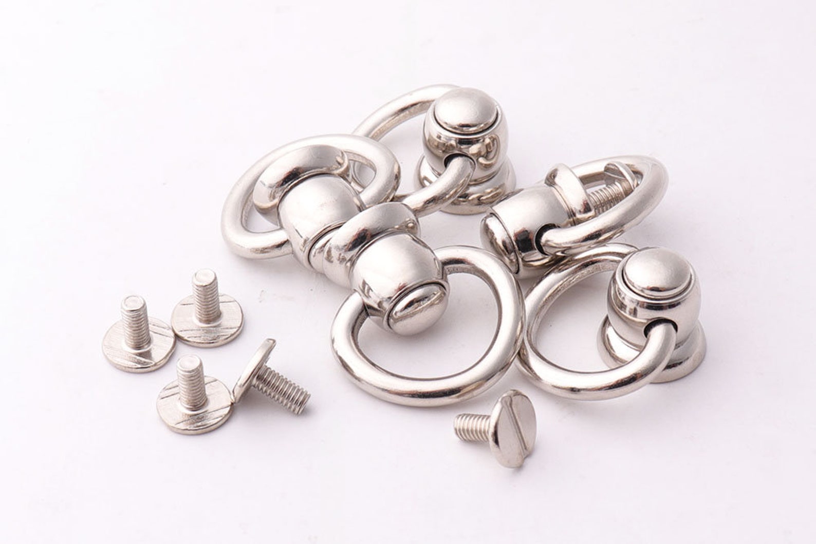 6set Screw in Connector Pull Ring With Screw Purse Chain Loops | Etsy