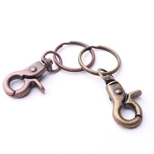 6pcs Split Keyrings With Swivel Clasp Key Chain Key Rings Swivel Hook ...