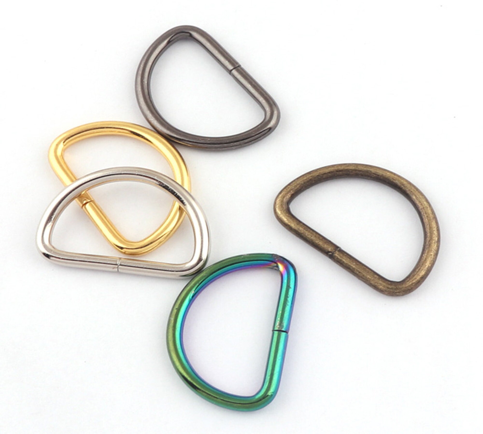 Silver/gold/gunmetal/bronze/rainbow D Rings Strap Ring Purse - Etsy