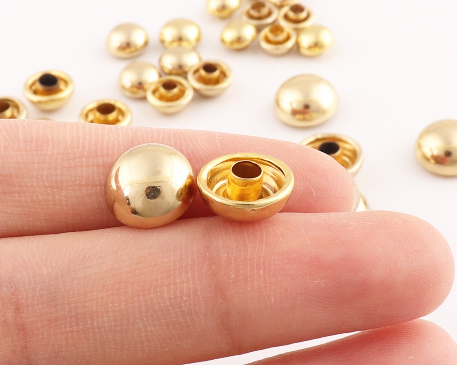 DOME Mushroom Rivet Flat Round Studs Rapid Stud Rivet Round | Etsy