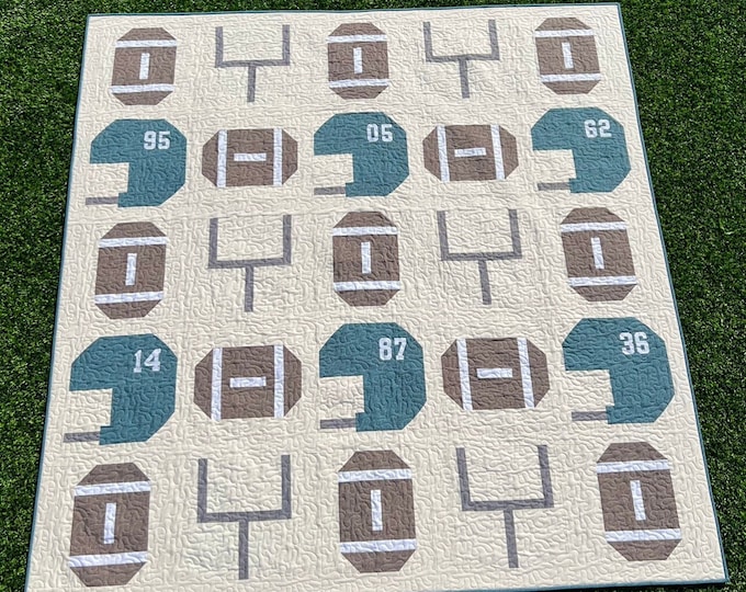 Team Football Quilt Pattern (PDF Pattern) - Etsy