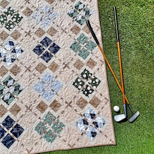 Match Play Argyle Golf Quilt Pattern, Paper Pattern Version, Mailed - Etsy