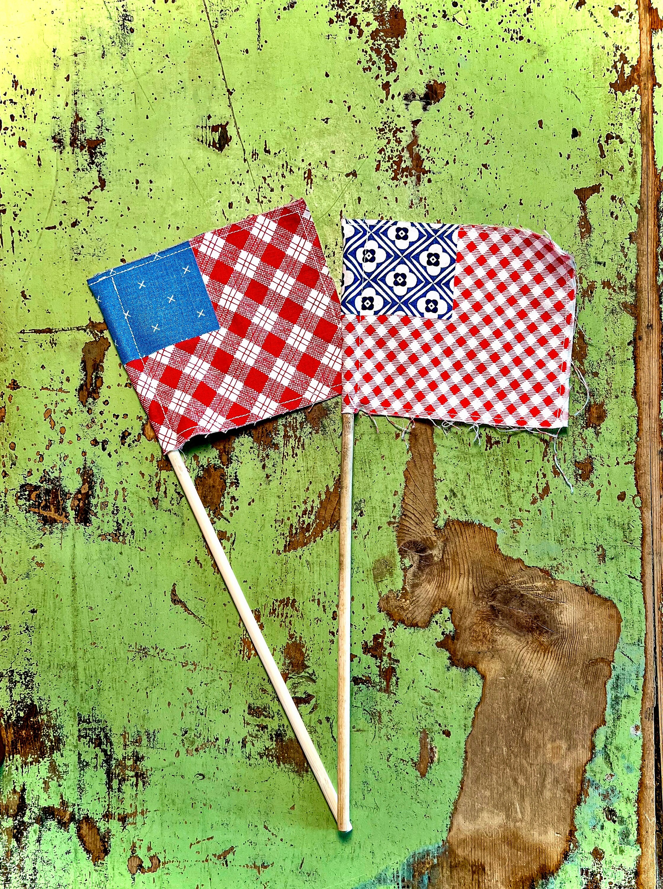 Summer Patriotic Flags DIY Sewing Pattern - Beginner Project, Instant ...